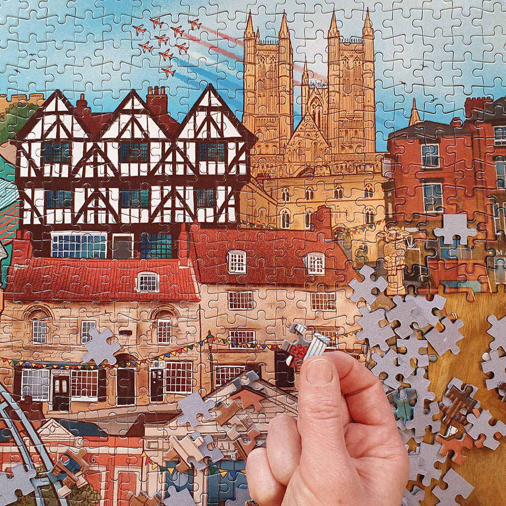 Lincoln jigsaw Puzzle - Mel Langton Art Lincoln Jigsaw